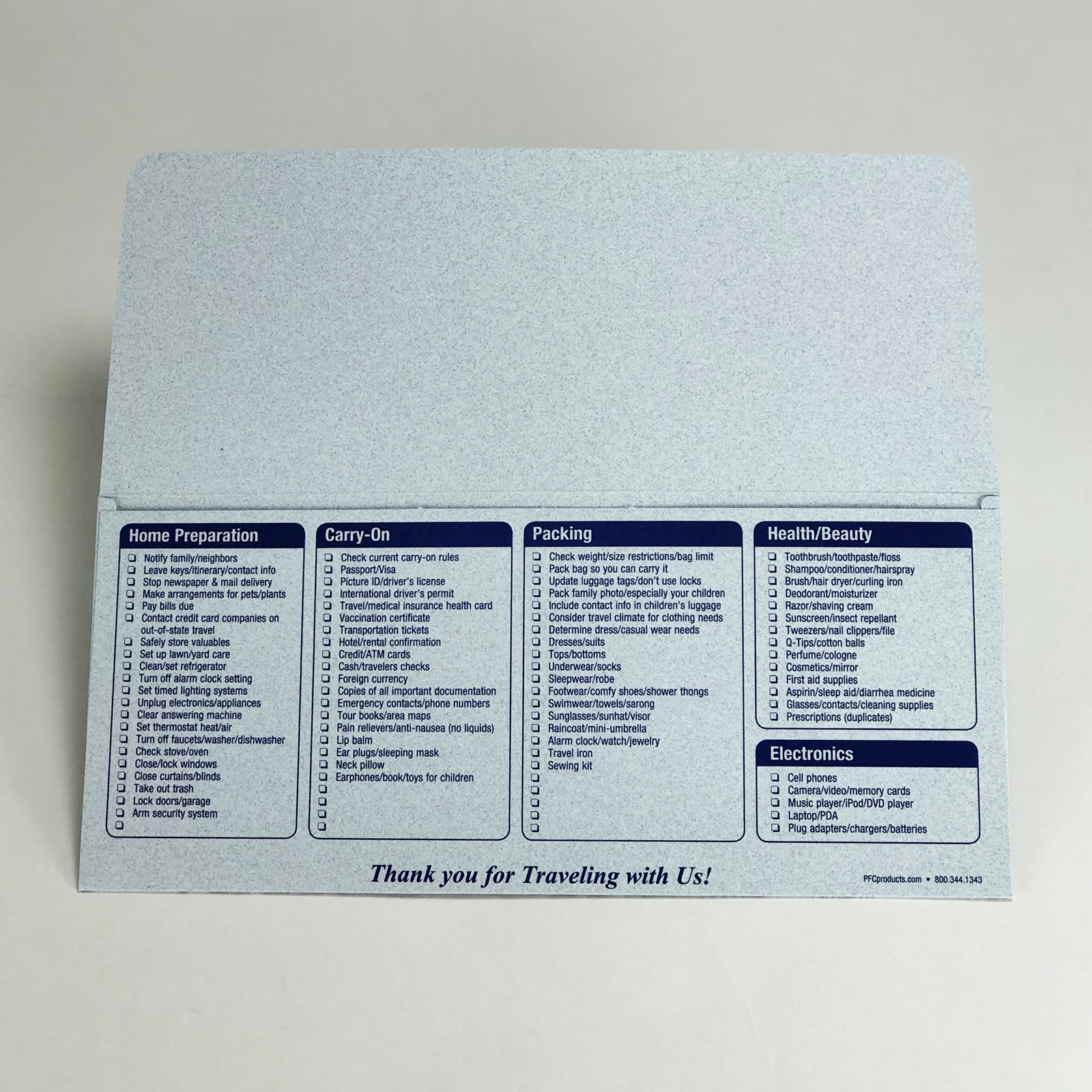Travel Folders | PFC Products