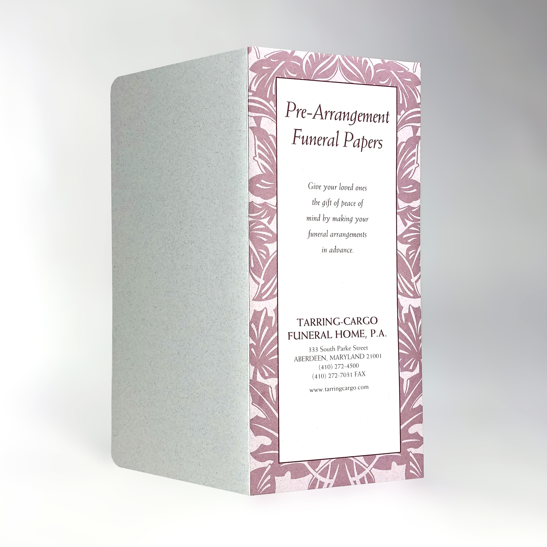 Funeral & Cemetery Folders | PFC Products