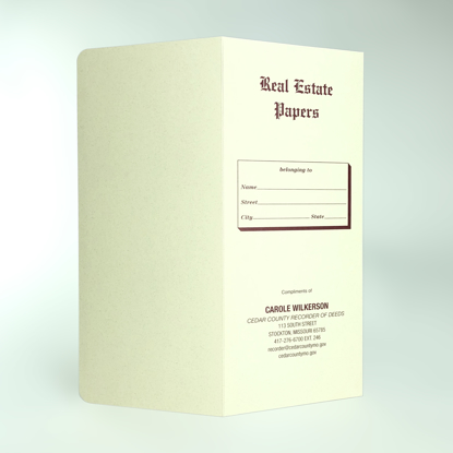 County Clerk, Vital Record & Judge Legal Folders | PFC Products