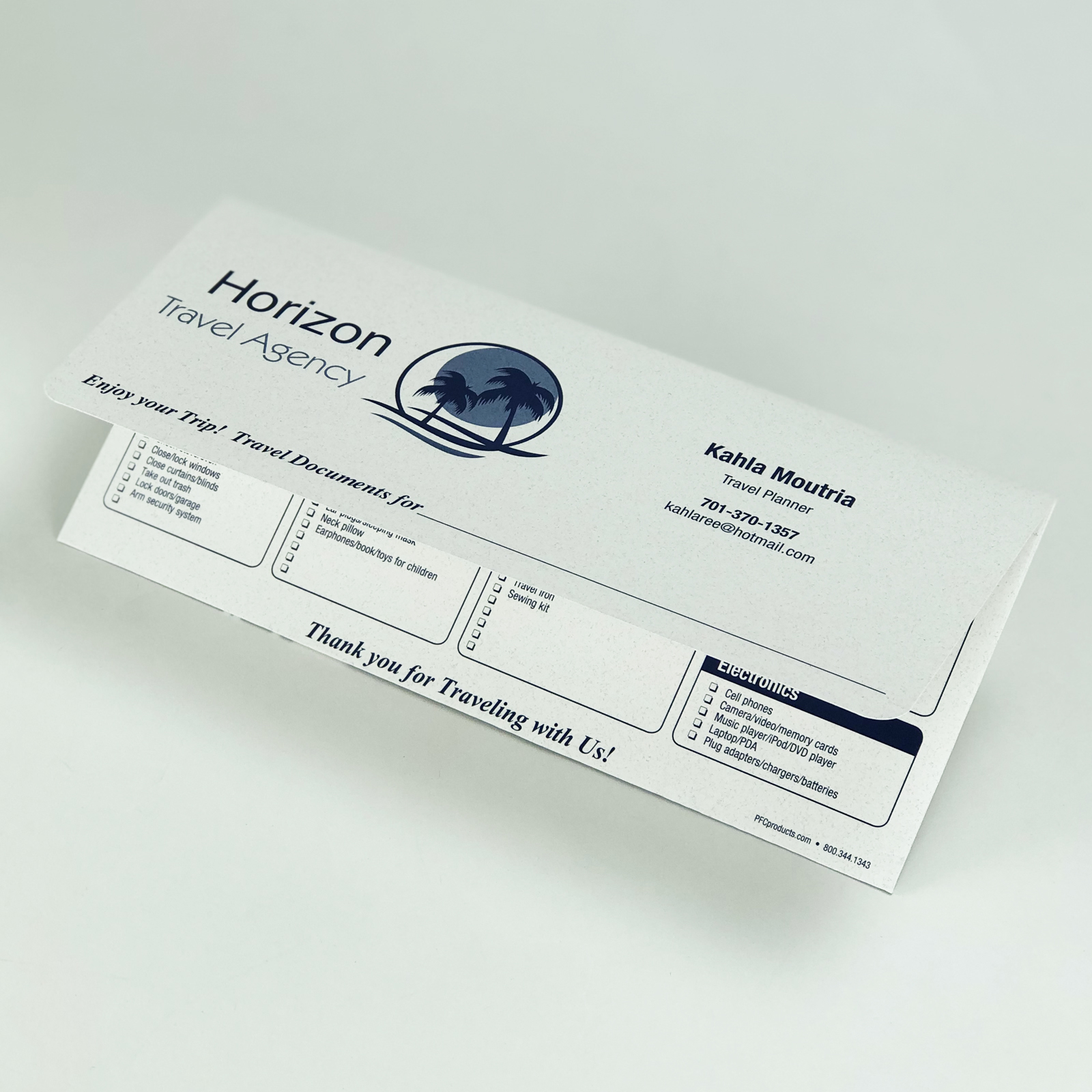 Travel Folders | PFC Products