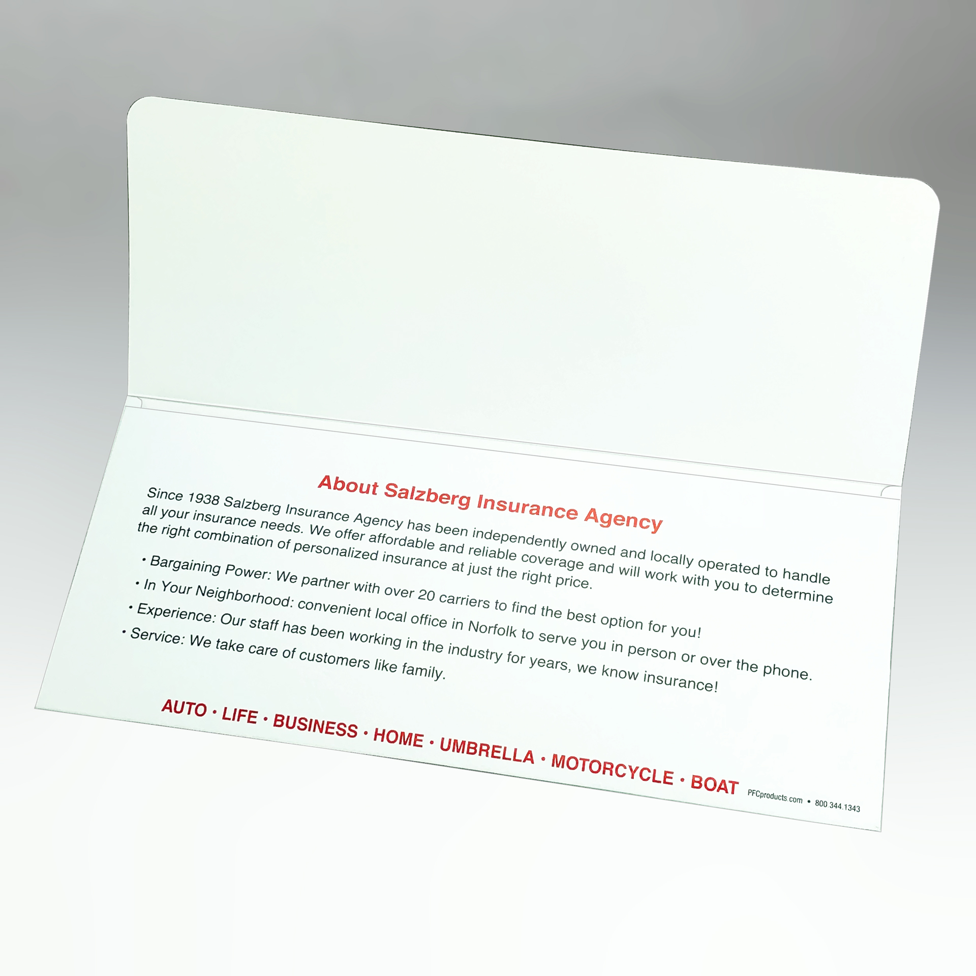 Insurance Folders | PFC Products