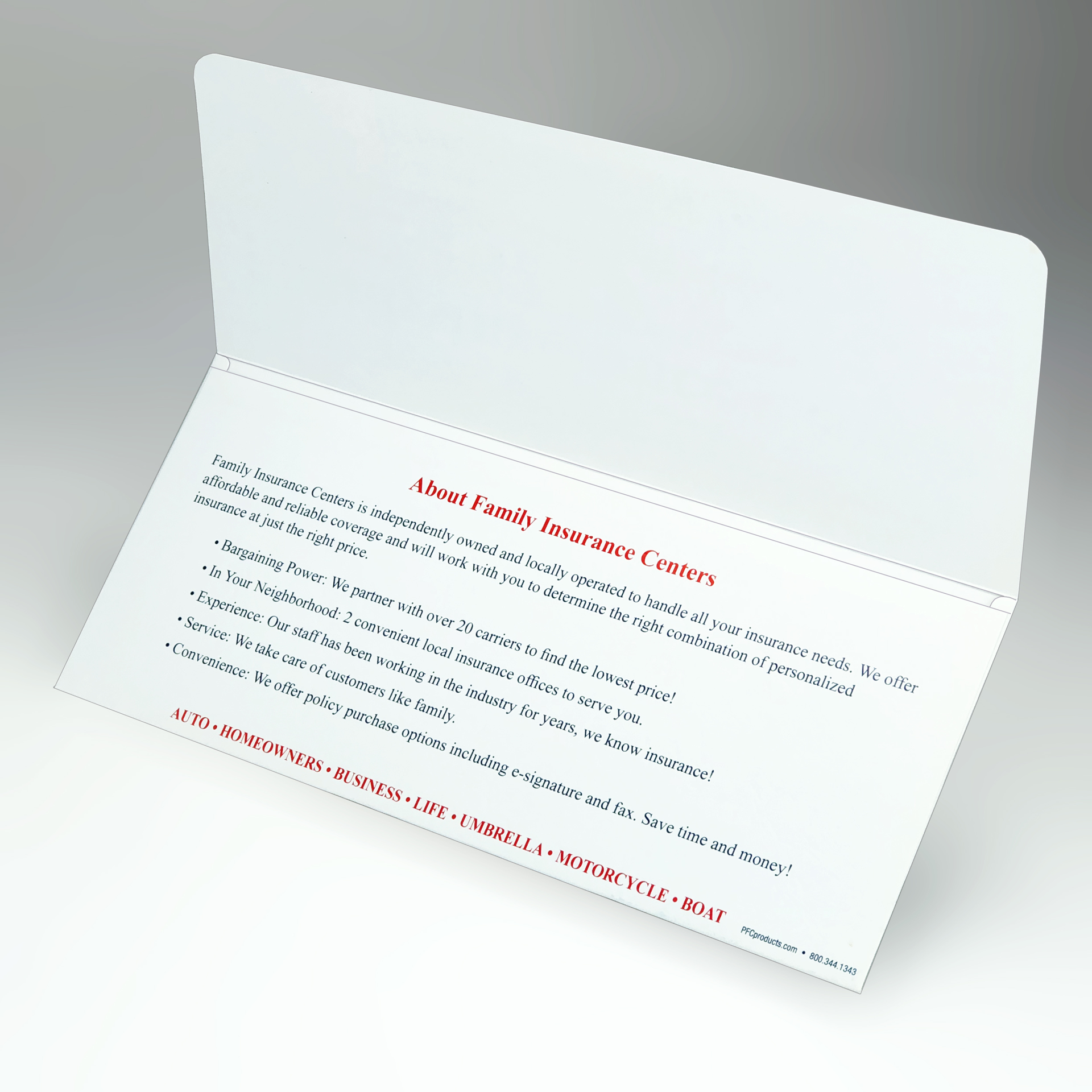 Insurance Folders | PFC Products