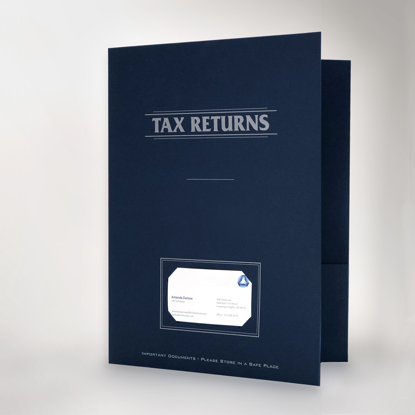 Tax Presentation Pocket Folders & Client File Covers