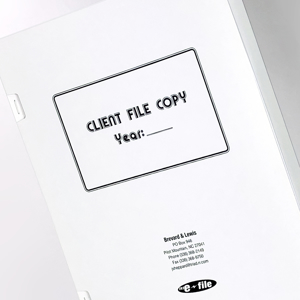 Tax Presentation Pocket Folders & Client File Covers