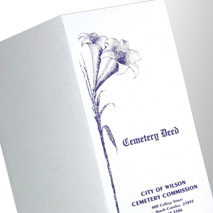Funeral Home & Cemetery Deed Folders | PFC Products